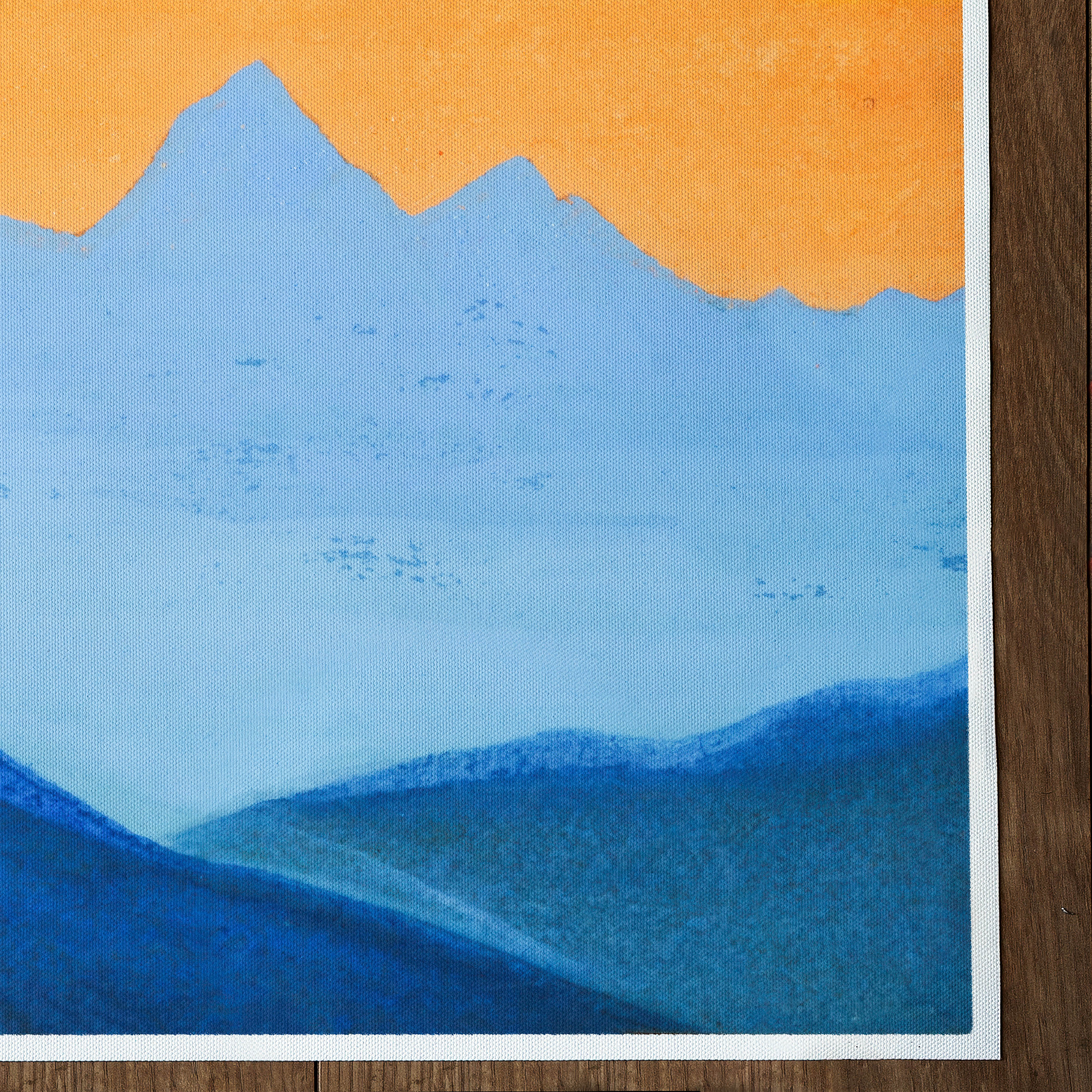 Avond (Blauwe Bergen Voor Oranje Hemel) (1940) van Nicholas Roerich ...