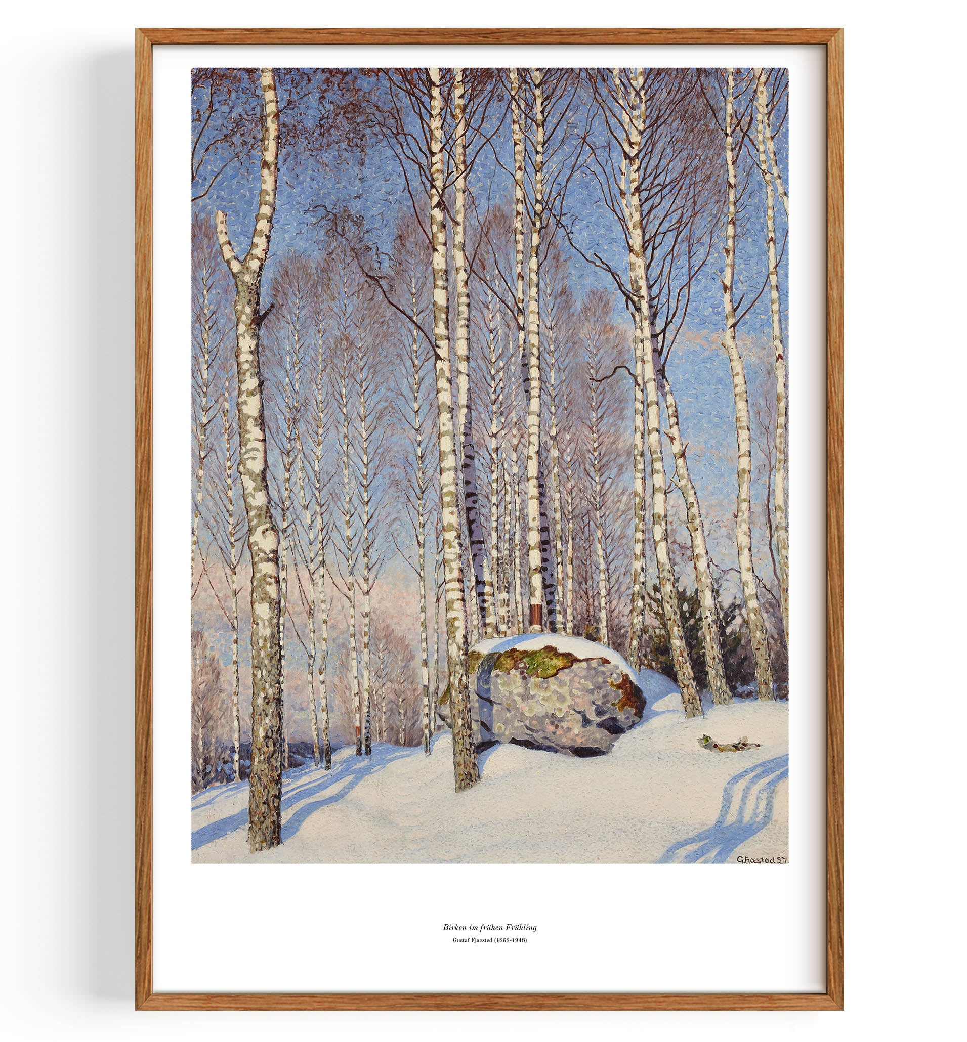 Abedules a principios de primavera (1868-1948) de Gustaf Fjaestad ...