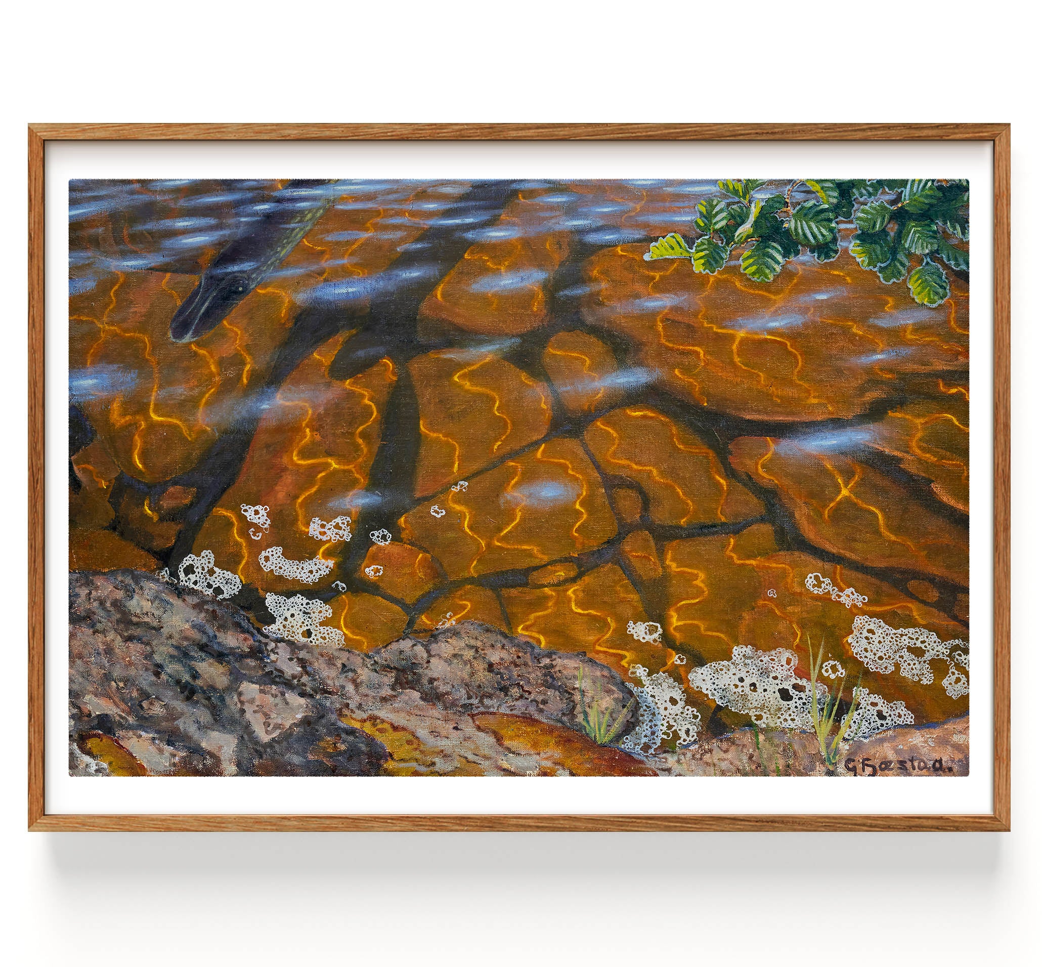 Vattenspeglingar (1868-1948) af Gustaf Fjaestad Fine Art Print ...