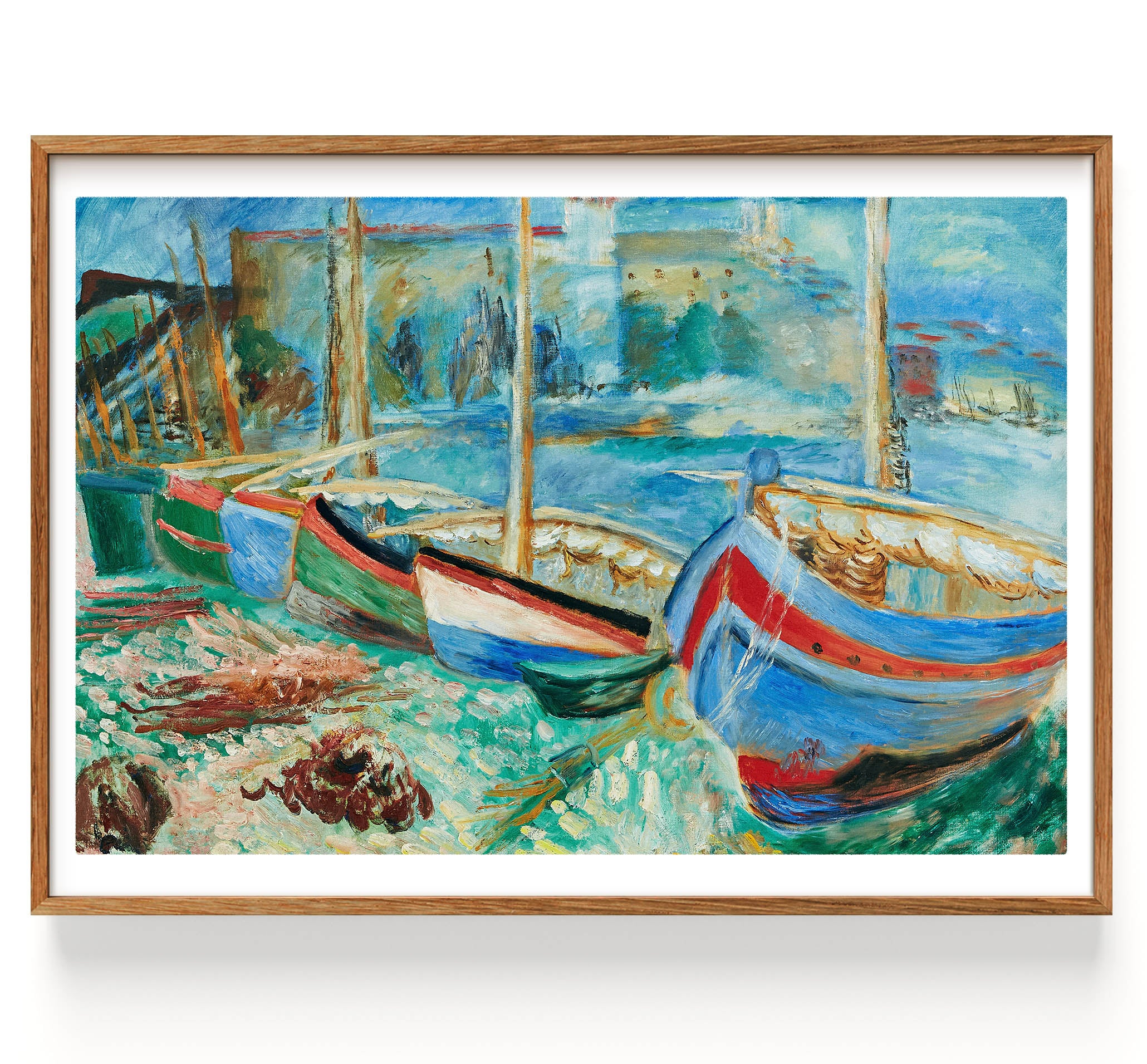 Fiskeboten, Collioure (1933) van Sigrid Hjertén Fine Art Print ...